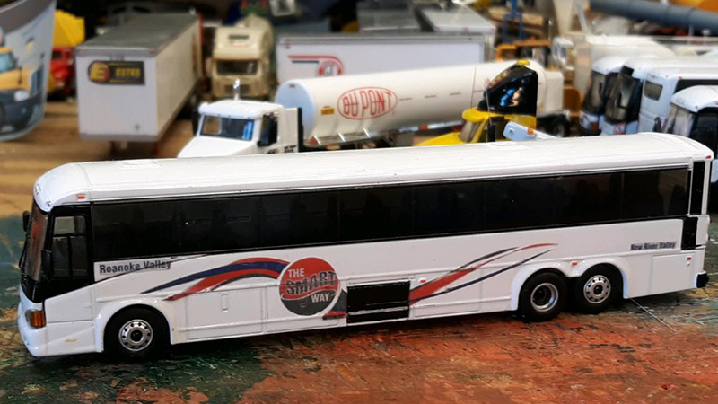 Roanoke Valley "The Smart Way" MCI D4505 Motor Coach - By Bev Fitzpatrick