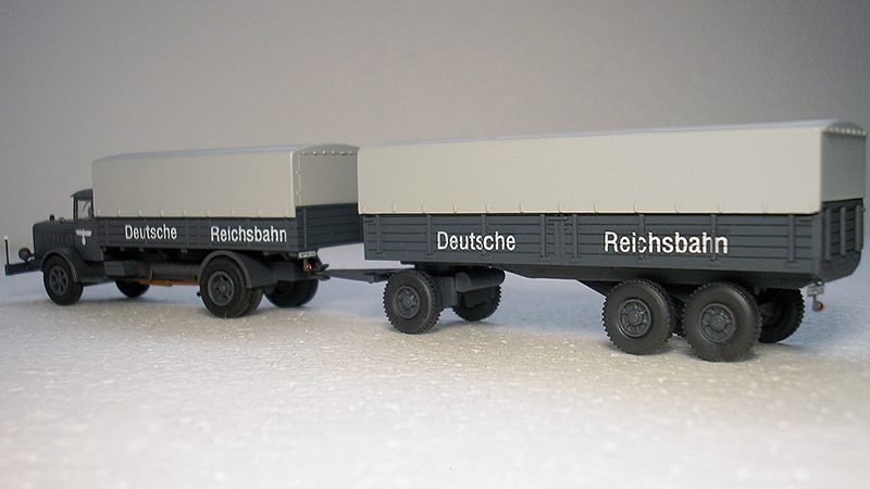 WWII German Mercedes Benz L6500 Truck & Three Axle Trailer - By Rick ...