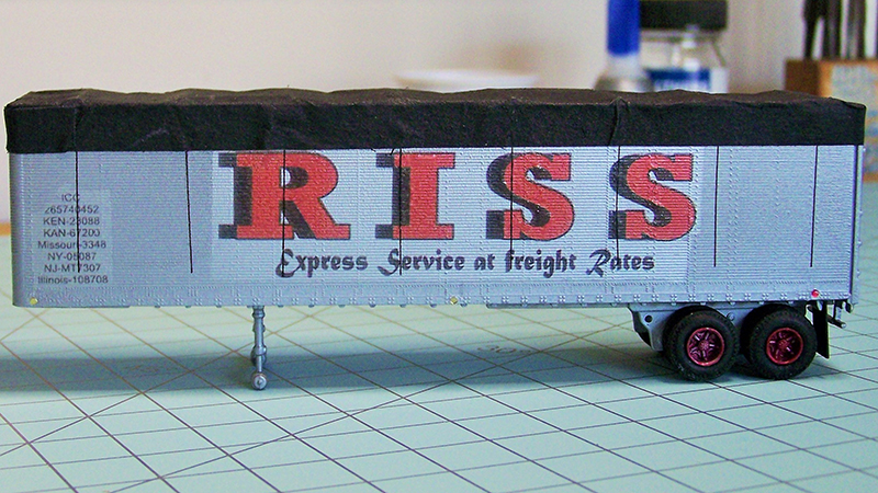 Riss & Co. Canvas Covered "Open Top" 40' Trailer - By Bob Sundstrom